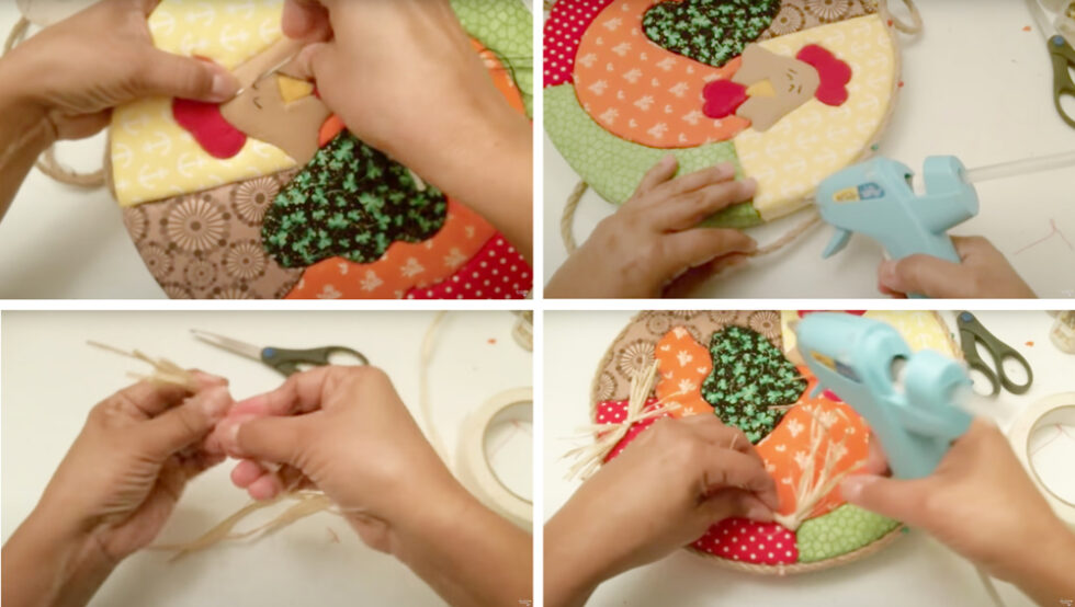 Gallina con patchwork sin aguja | Patty Arce